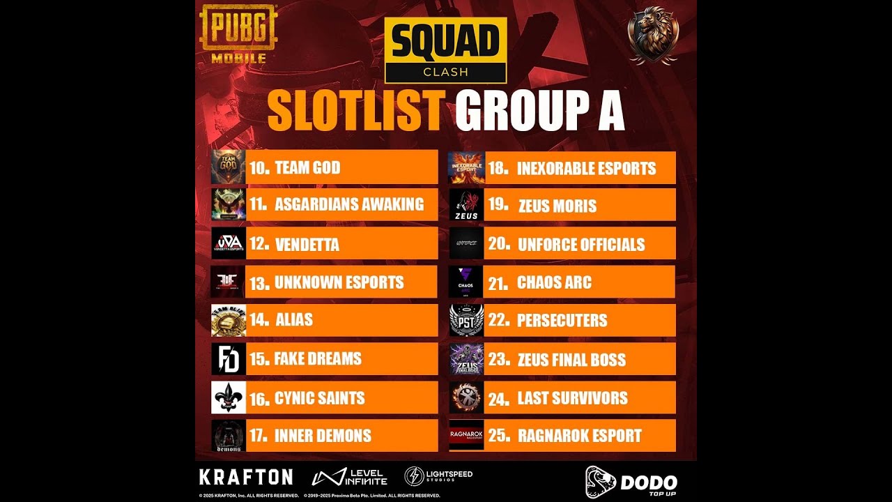 SQUAD CLASH GROUP A #pubgmauritius #mauritius - YouTube