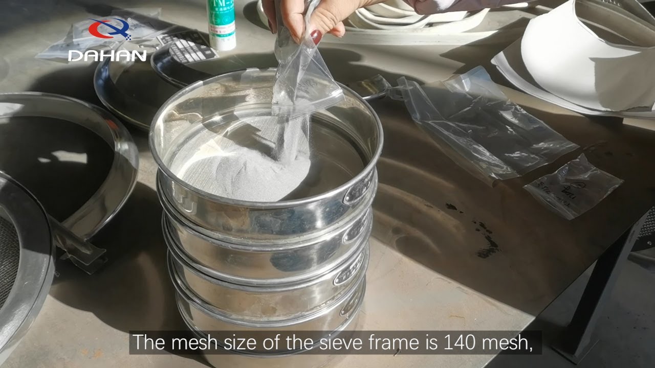 Slap sieve rotap sieve shaker metal powder material test - YouTube