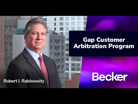 Becker's Gap Customer Arbitration Program - YouTube