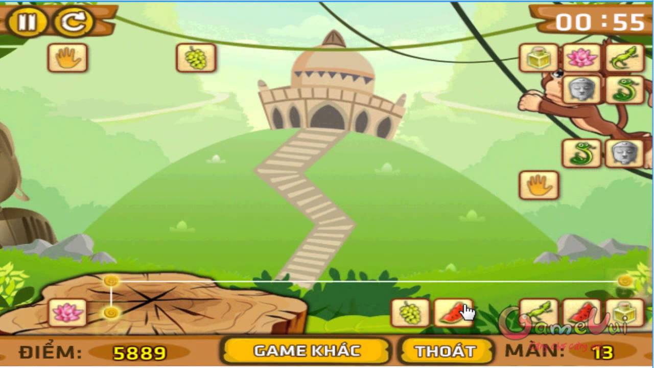 Hướng dẫn chơi game Mahjong Monkey - Game Vui - YouTube