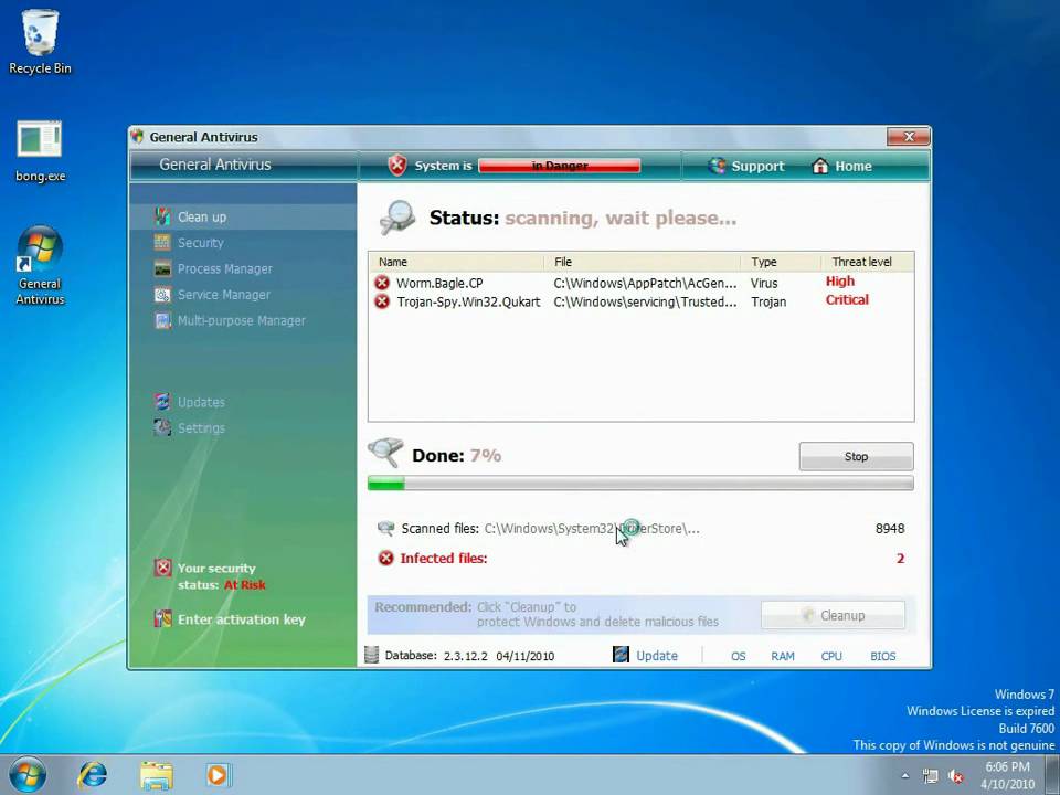 Windows 7 Getting Viruses - YouTube