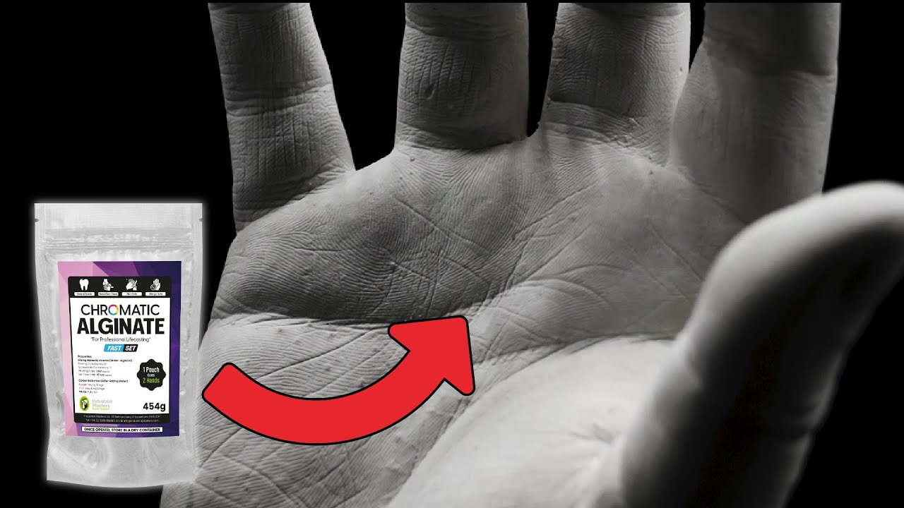 Lifecasting a Hand with Chromatic Alginate - YouTube