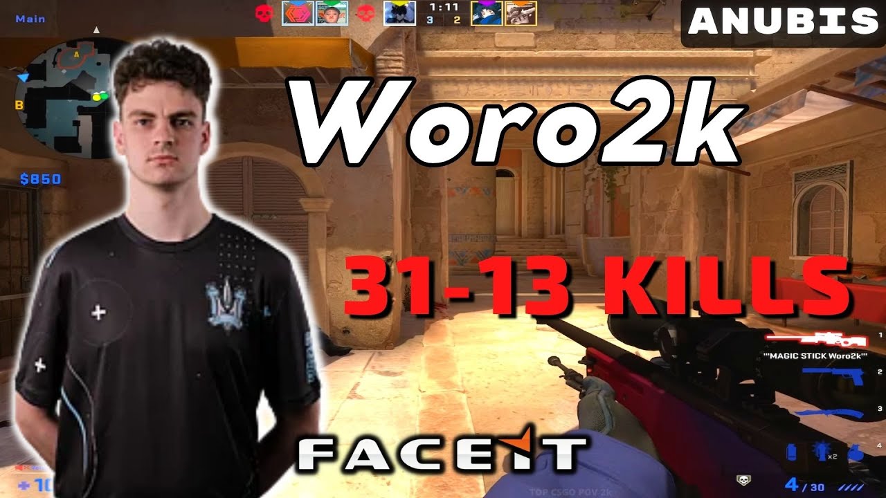 CSGO POV Woro2k (31-13) Anubis 𝙒𝙞𝙣 (16-5) / Faceit 18.04.2023 - YouTube
