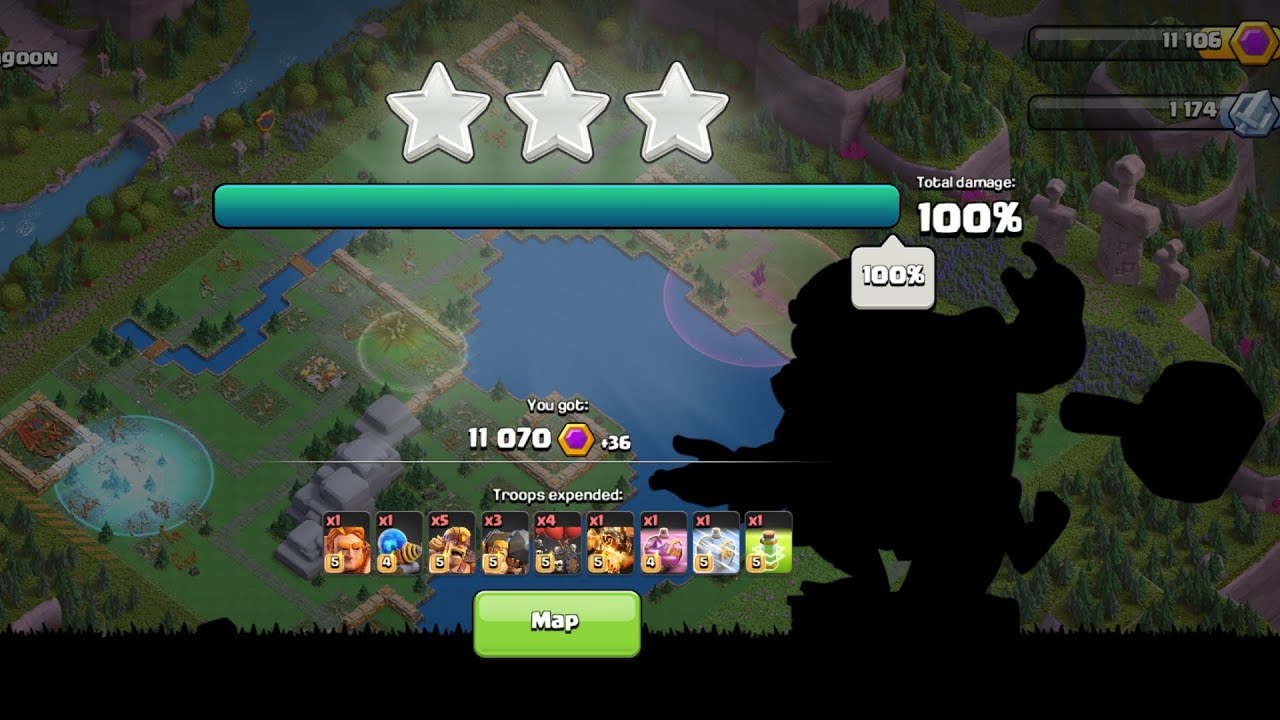 Maxed balloon lagoon default layout 1 shot - YouTube