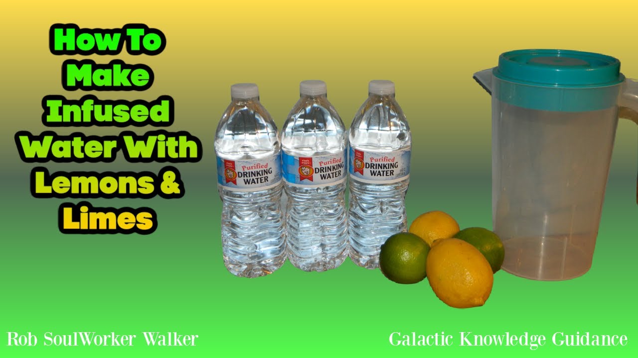 How To Make Infused Water With Lemons & Limes - YouTube