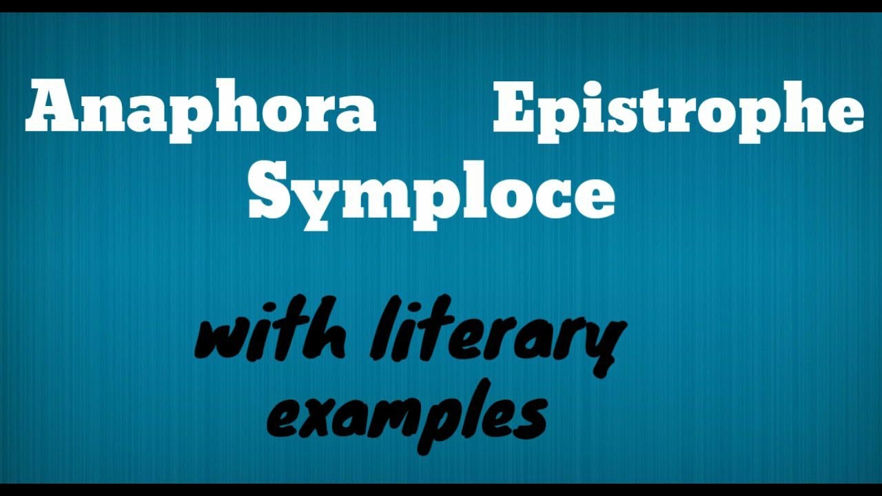 literary device || anaphora | epistrophe | symploce - YouTube