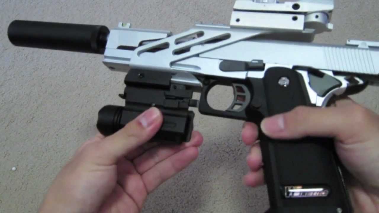 Custom WE Tech Hi Capa Silver Dragon 5.1 (Airsoft) HD - YouTube