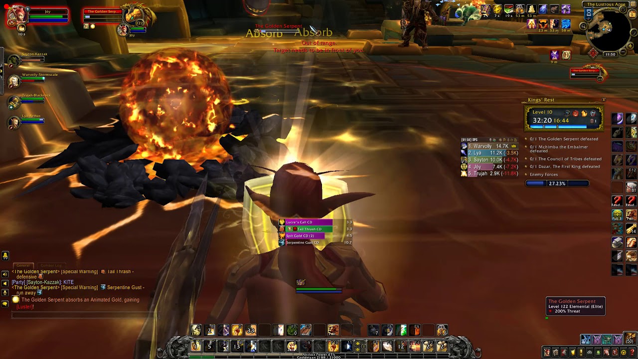 Kings' Rest Mythic +10 Score +1 Protection Paladin WoW BFA - YouTube