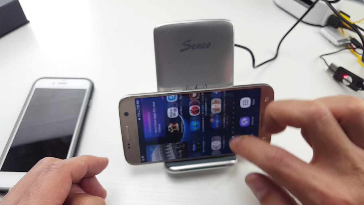 Seneo Fast Wireless Qi Charger Pad 10W (Fast Charging Feature) - YouTube