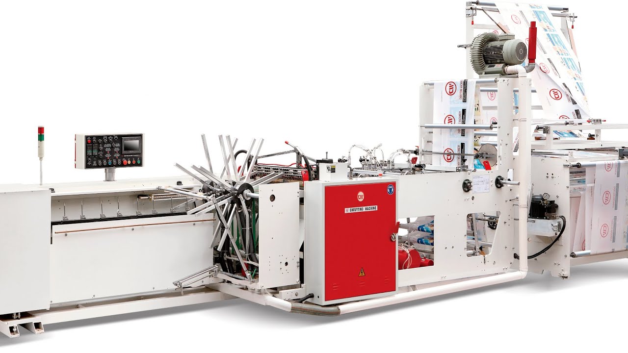 High speed easy collection with wicket device bag making machine - YouTube