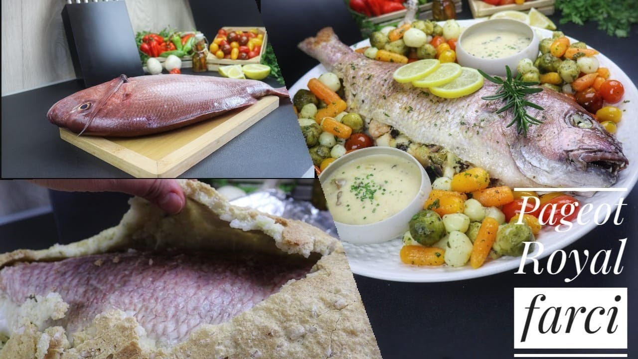 PAGEOT ROYAL FARCI CUIT A LA CROÛTE DE SEL -- باجو رويال بحشوة مميزة ...