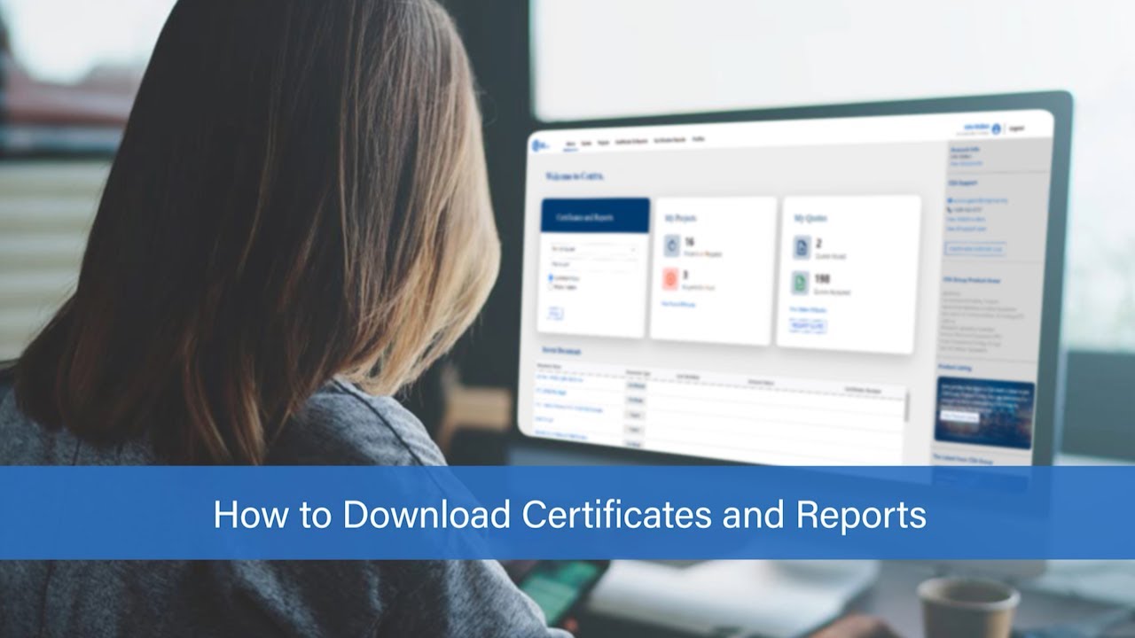 C4C - How to Access and Download Certificates and Reports - YouTube