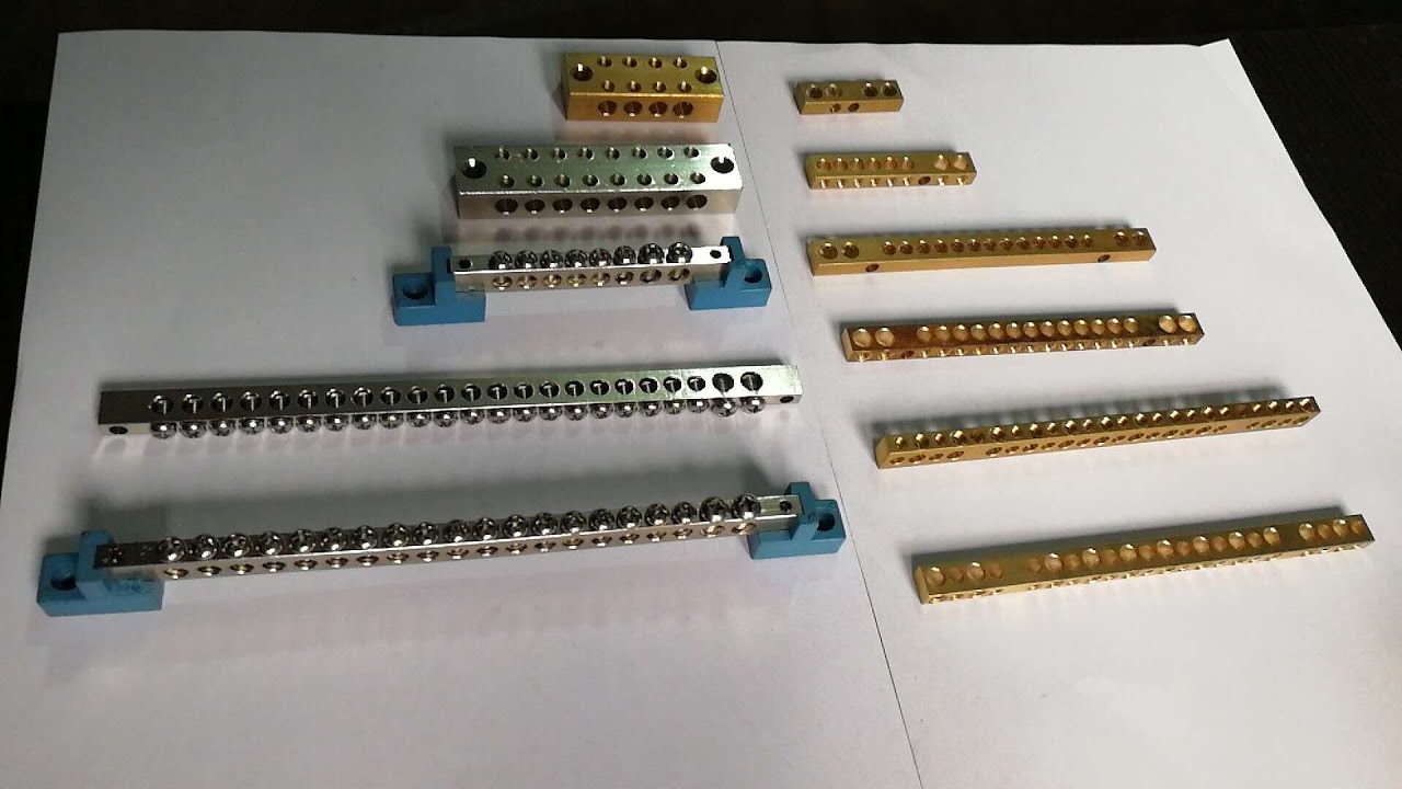Connect wire of the Brass bar, brass bus bar - YouTube