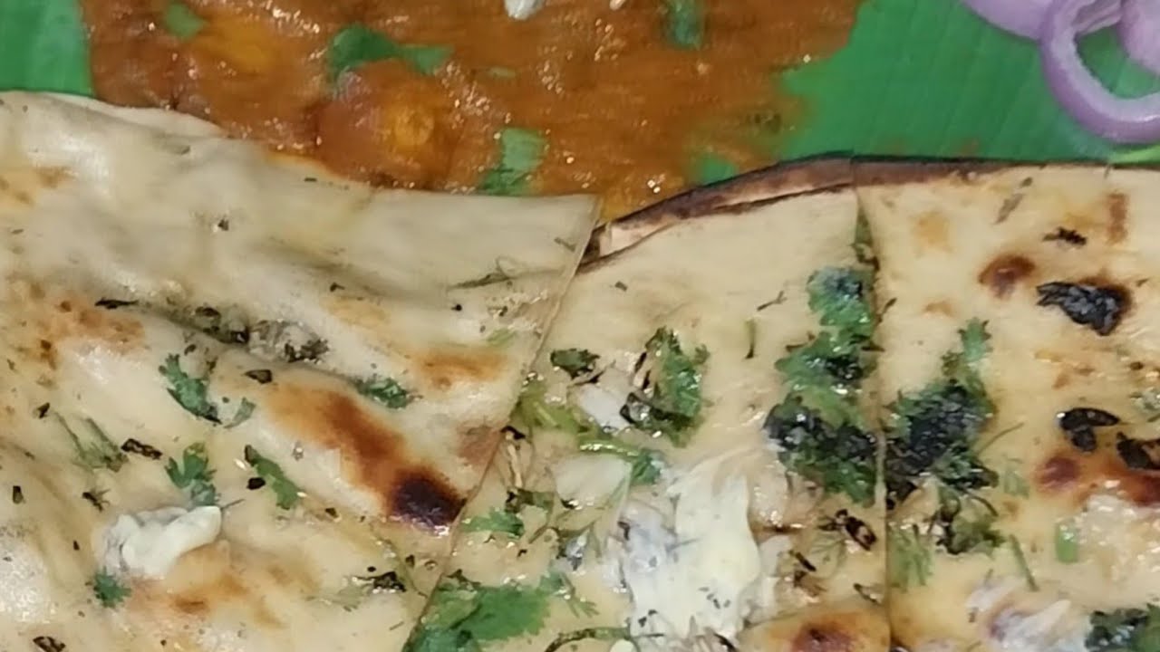 Paneer Butter Masala &Garlic Naan Recipe/ Butter Naan paneer curry and ...