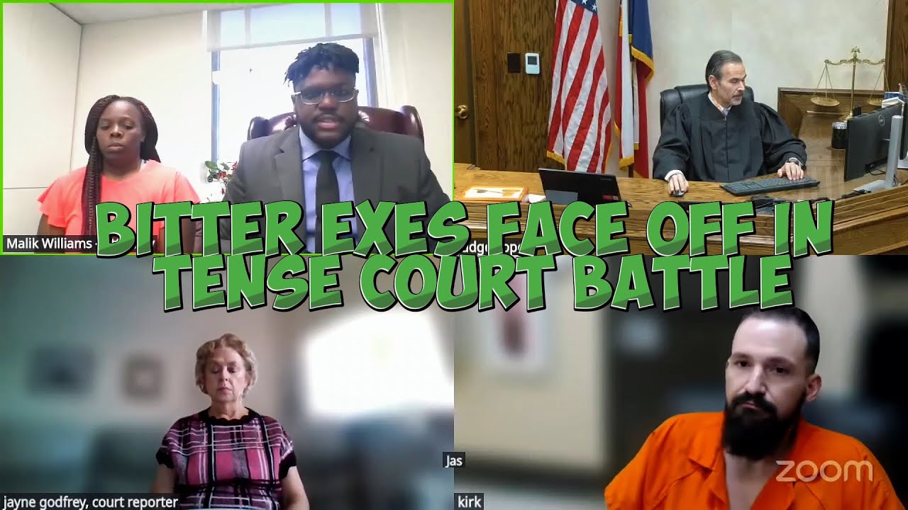 Bitter EXES Face Off in Tense Court Battle - YouTube