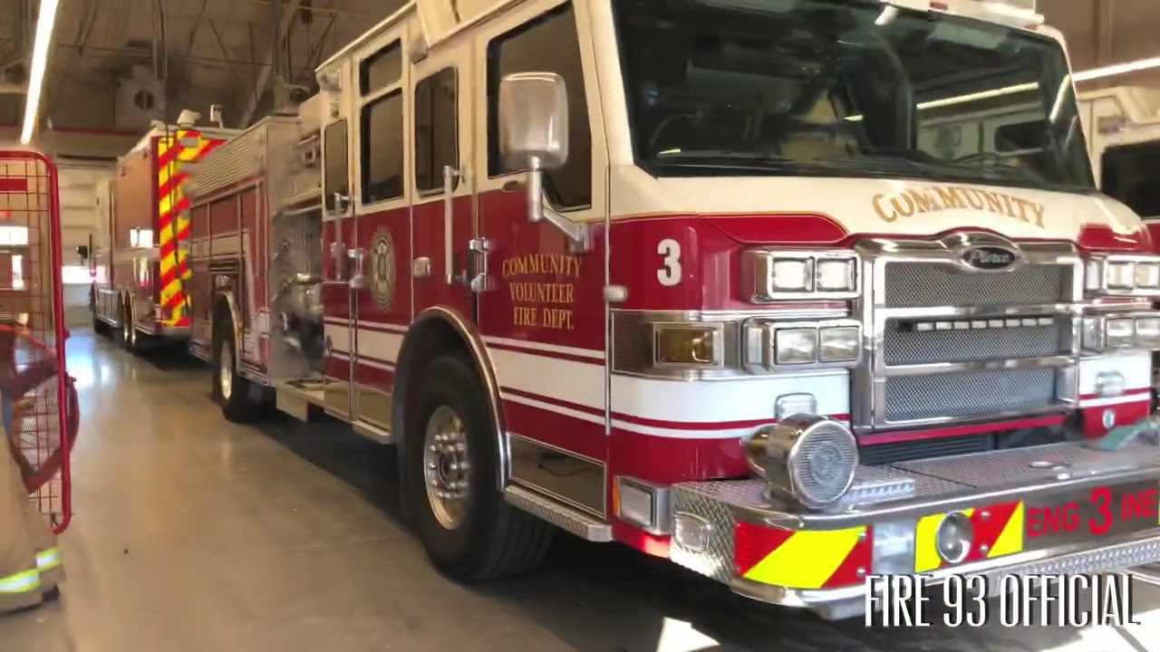 Engine 93 Responding - Community Vol. Fire Dept. - YouTube