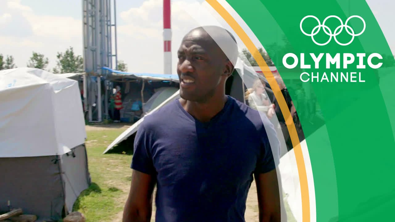 Olympic Rowing Champion Sizwe Ndlovu Visits Refugees in Greece | Camps ...