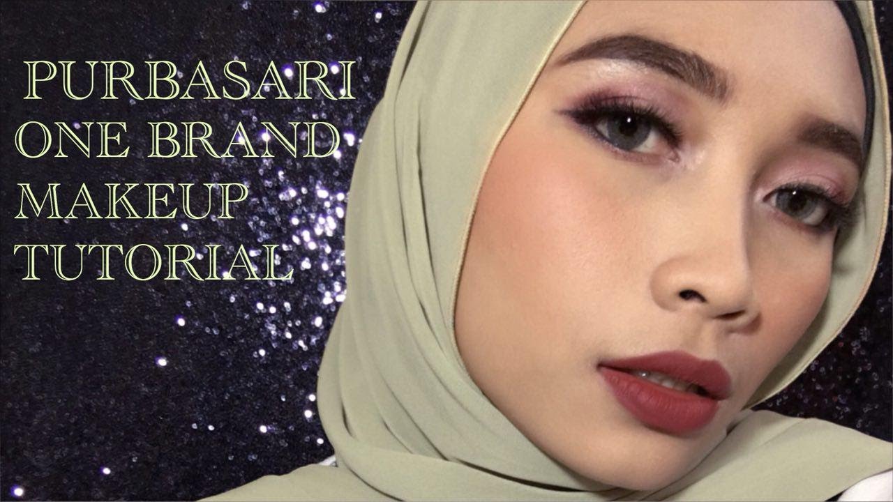 PURBASARI : ONE BRAND MAKEUP TUTORIAL - YouTube