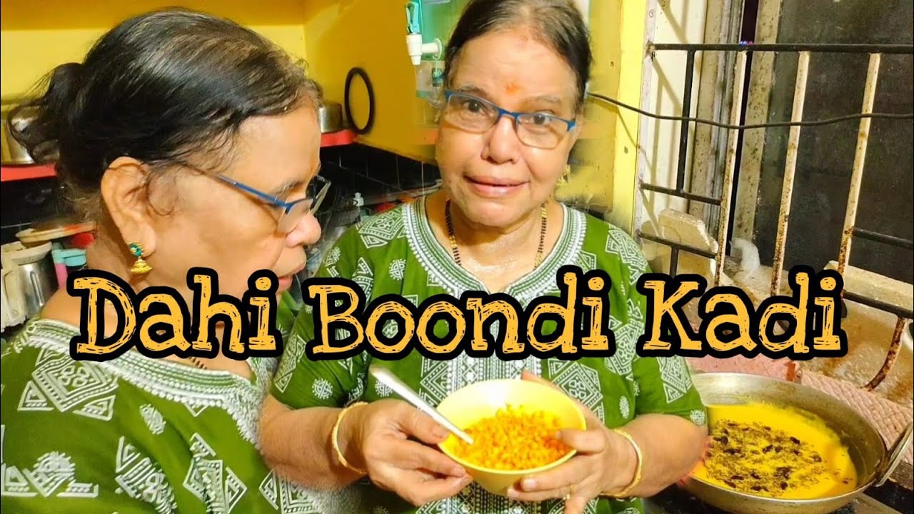How to make DAHI BOONDI KADI| Kadi Pakoda recipe| Konkani cooking vlog ...