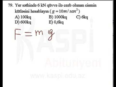 Kaspi Abituriyent - Sınaq imtahan - Dekabr 2013 - 11-ci sinif - Fizika 79
