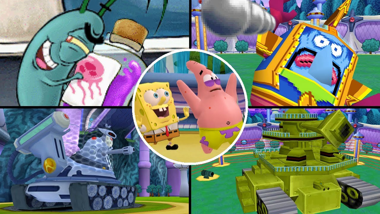 SpongeBob's Atlantis SquarePantis - All Bosses Comparison (GBA vs. DS ...