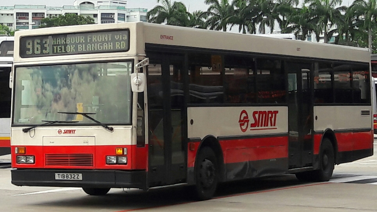 SMRT Bus Service 963, TIB832Z - YouTube