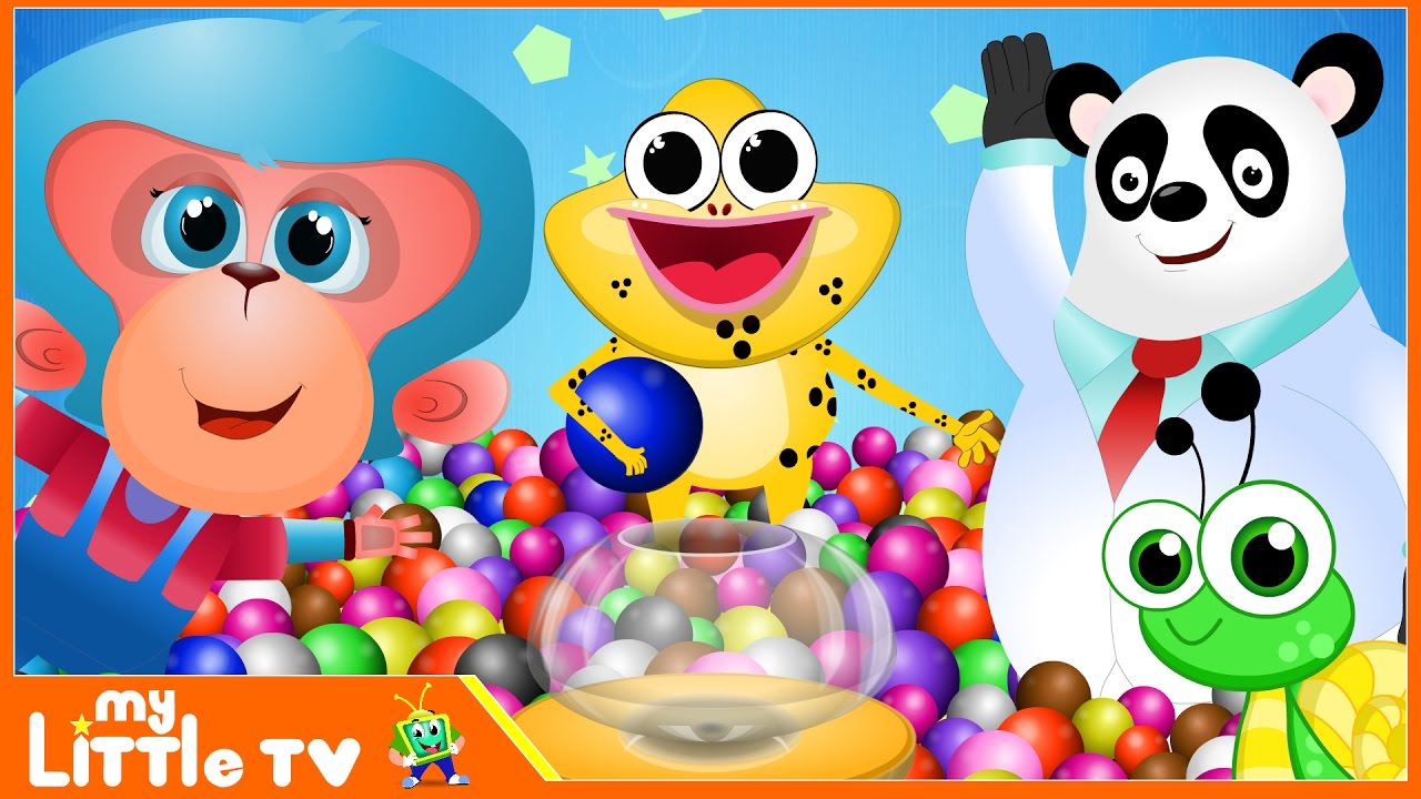 Colors for Children to Learn with Gumball Machine | Colours for Kids ...
