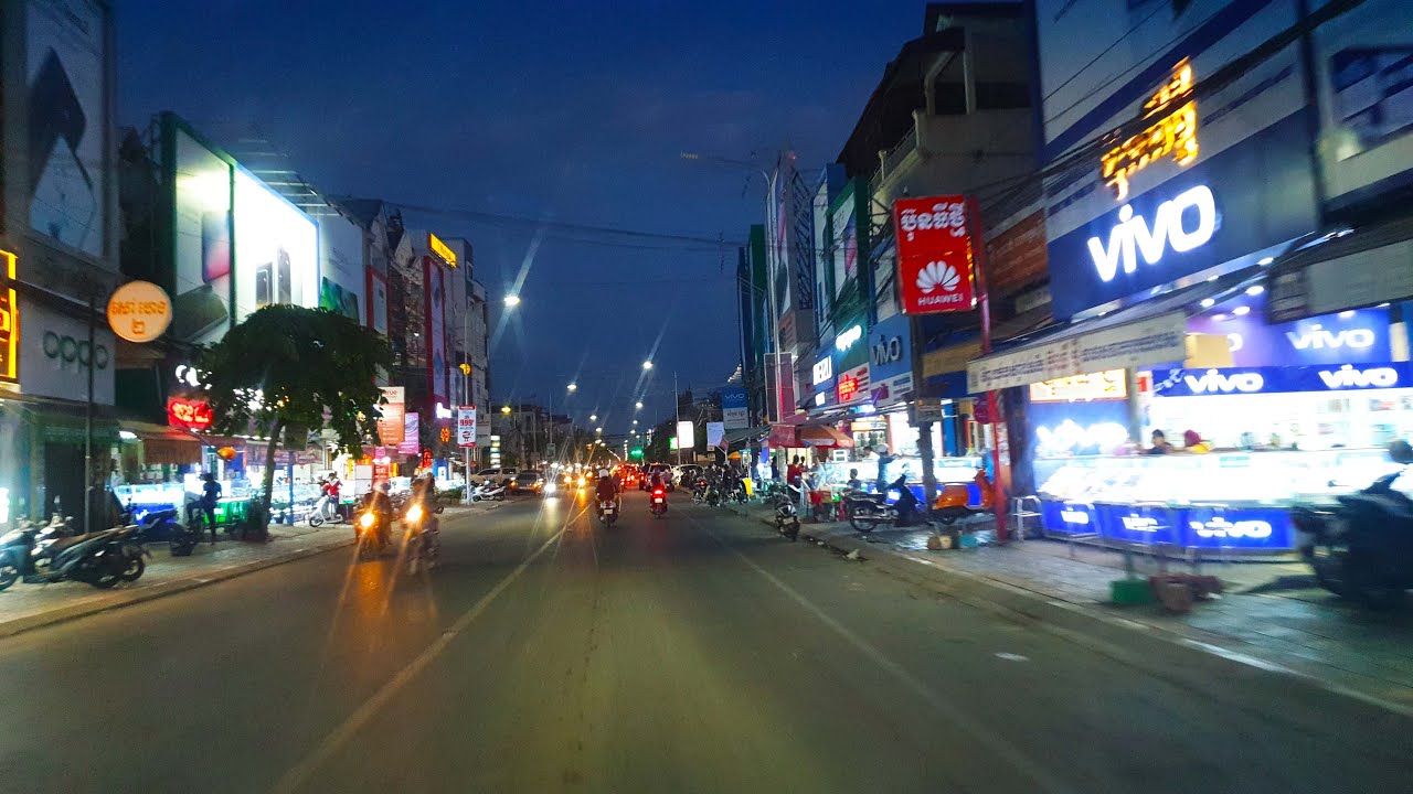 Driving Downtown, Traffic Day And Night Time - YouTube