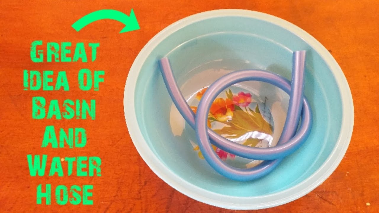 BRILLIANT IDEA FROM PLASTIC BASIN AND WATER HOSE | DIY - YouTube