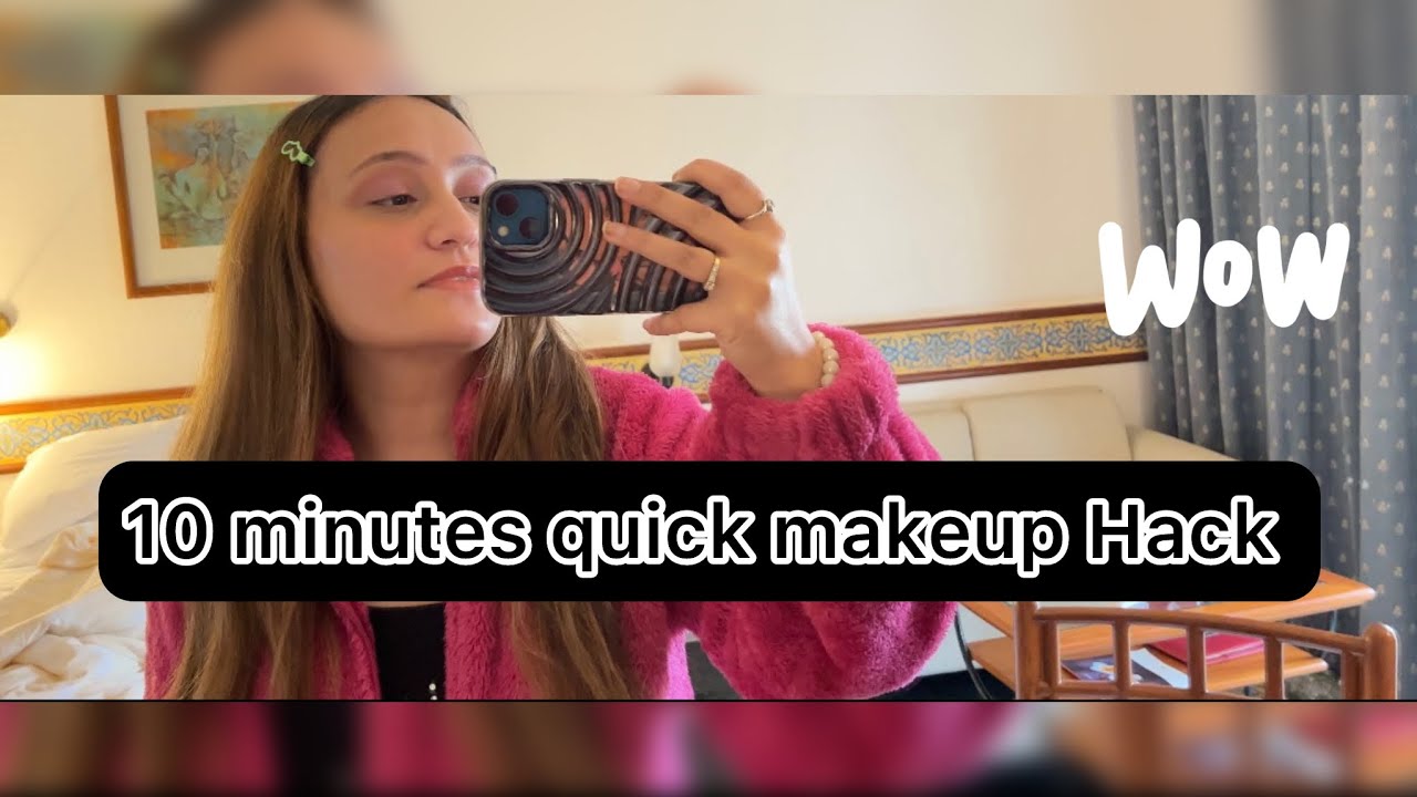 10 minutes short makeup hack ! #makeupartist #makeuphack #trending # ...