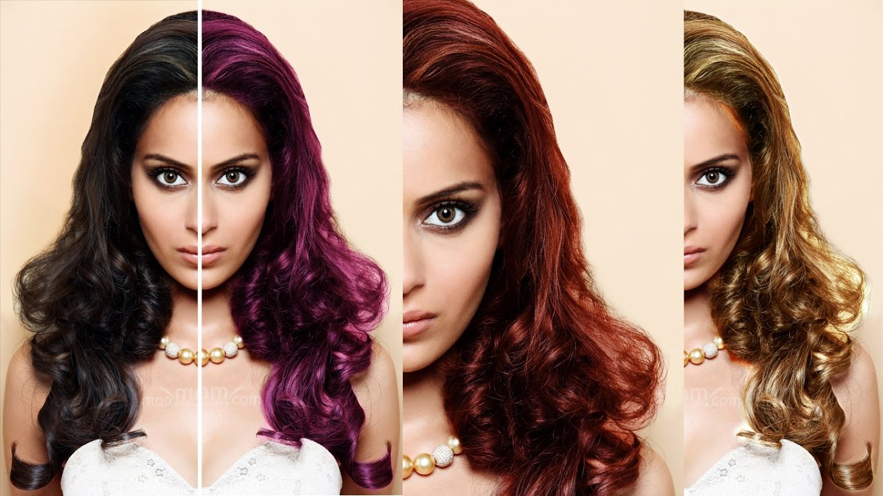 How To Change Hair Color in Photoshop. - YouTube