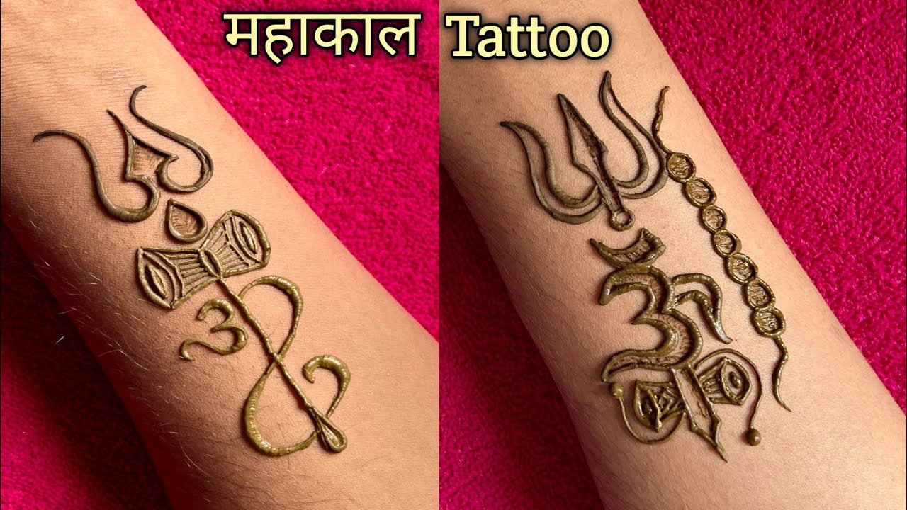 2 easy & beautiful mahashivratri tattoos | shivratri special tattoo ...