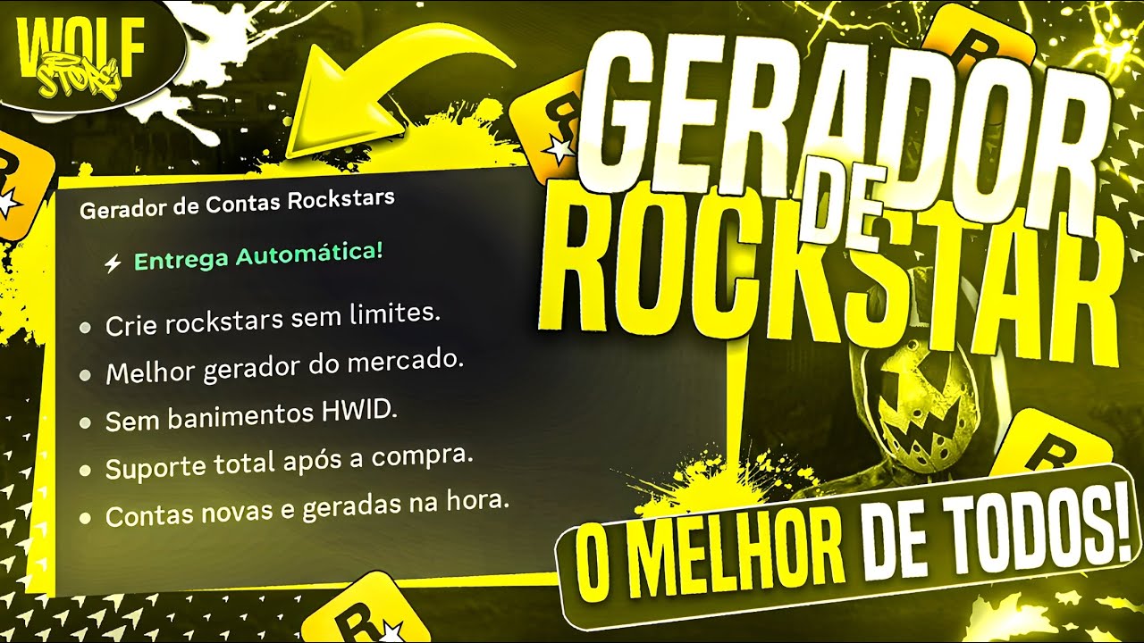 🟡 NOVO GERADOR DE ROCKSTAR 100% AUTOMÁTICO 2026 🟡 - YouTube