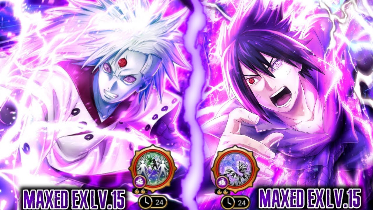 Full Maxed Sasuke Rinnegan Shadow EX LV.15 VS Full Maxed Madara Six ...