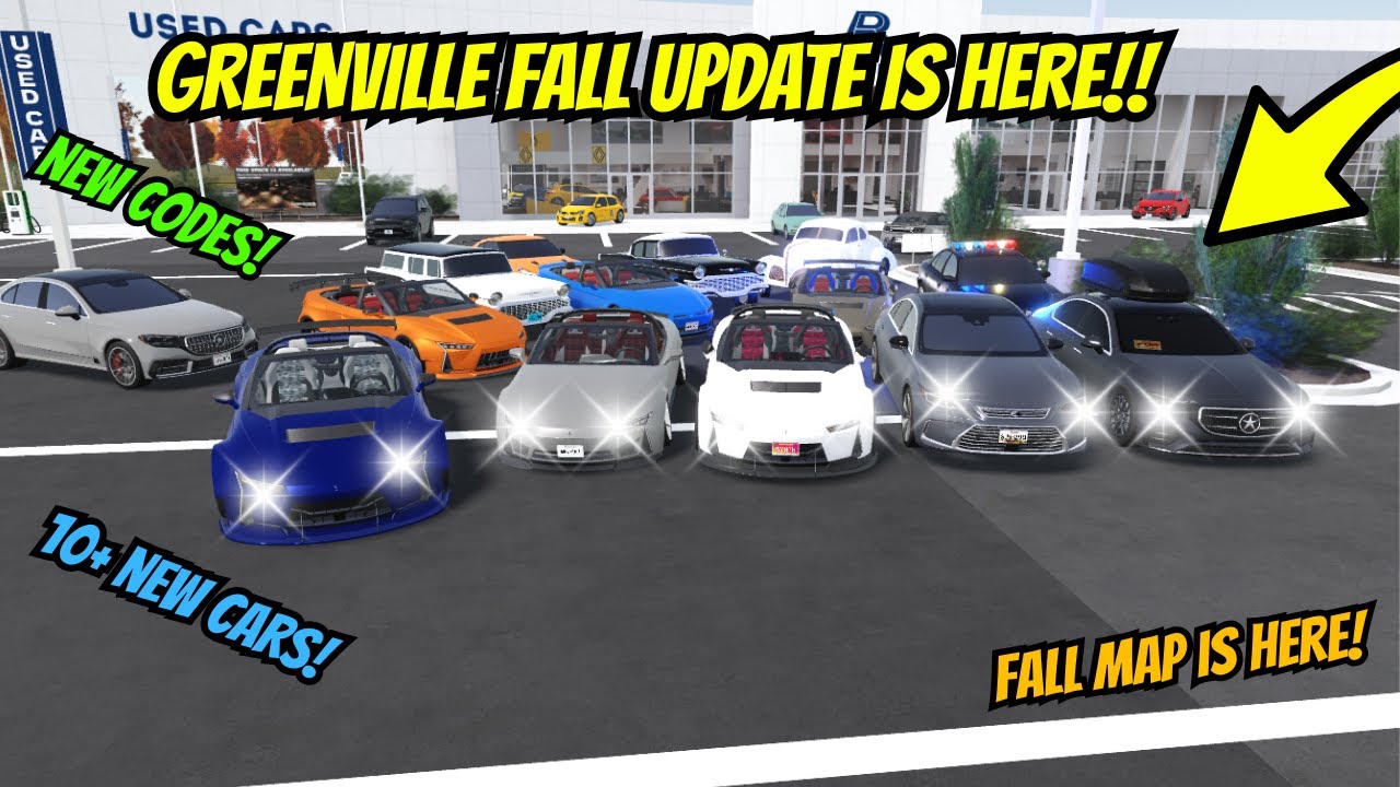 GREENVILLE NEW FALL UPDATE IS HERE! (10+ NEW CARS ADDED TO THE GAME ...