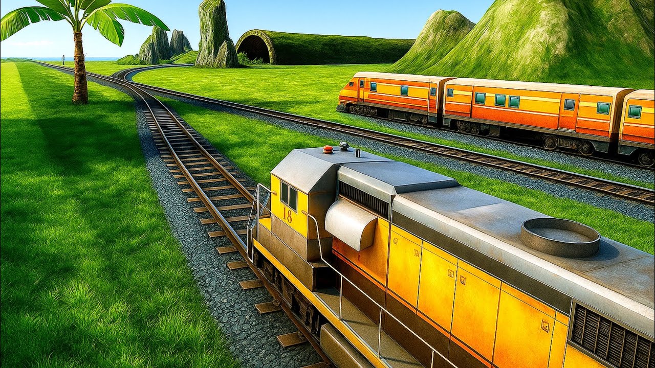 Train Simulator - Harrison Trail Train driving - Train Game - Gameplay ...