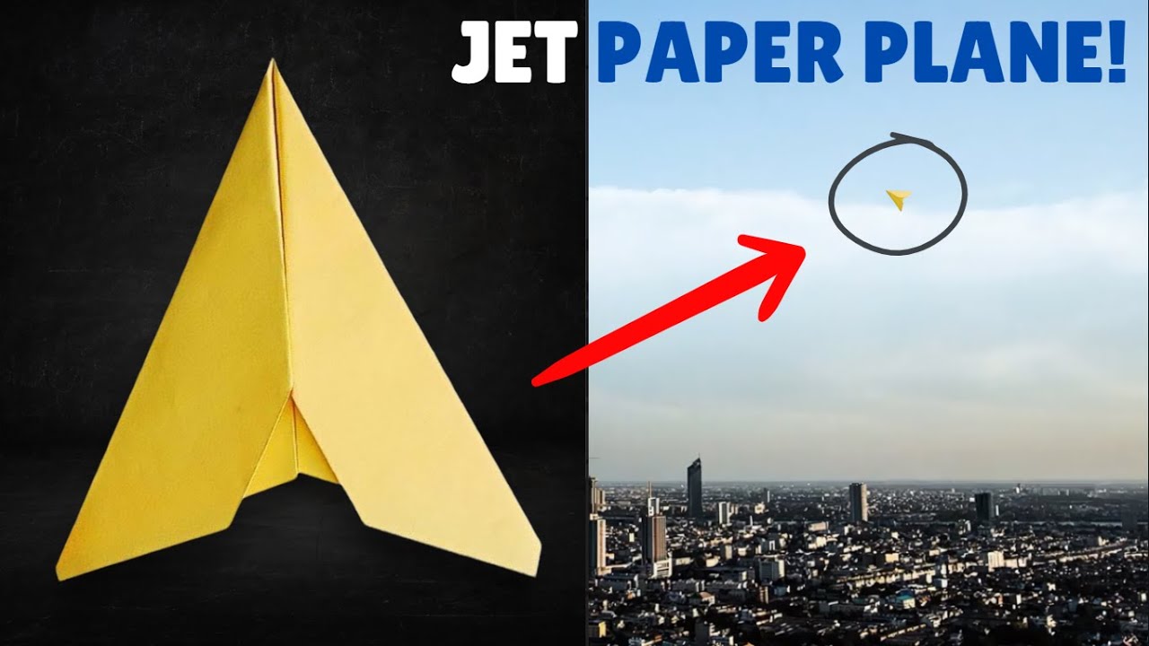 How to Make a Paper Airplane that Does Tricks - Paper Plane Jet - YouTube