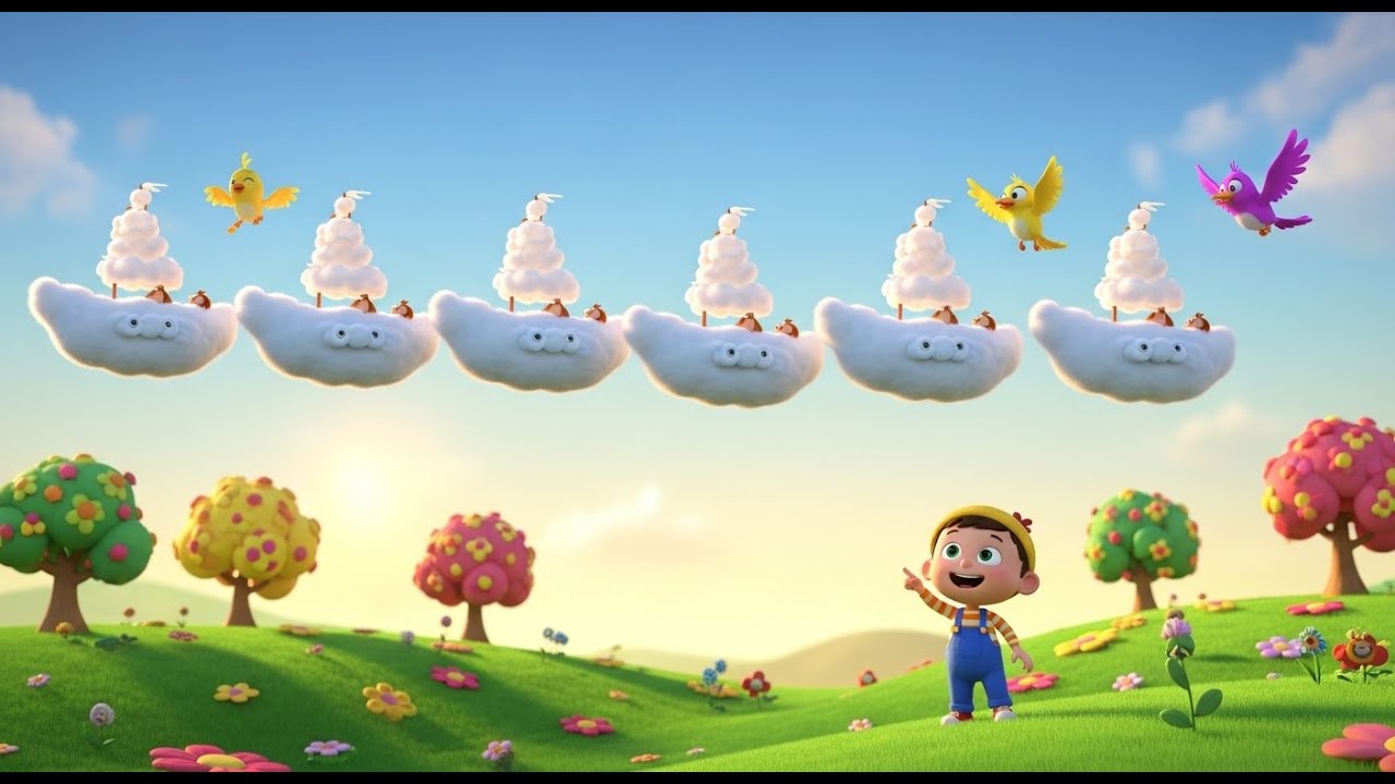 Counting Clouds in the Sky | Fun Counting and Learning Song for Kids ...
