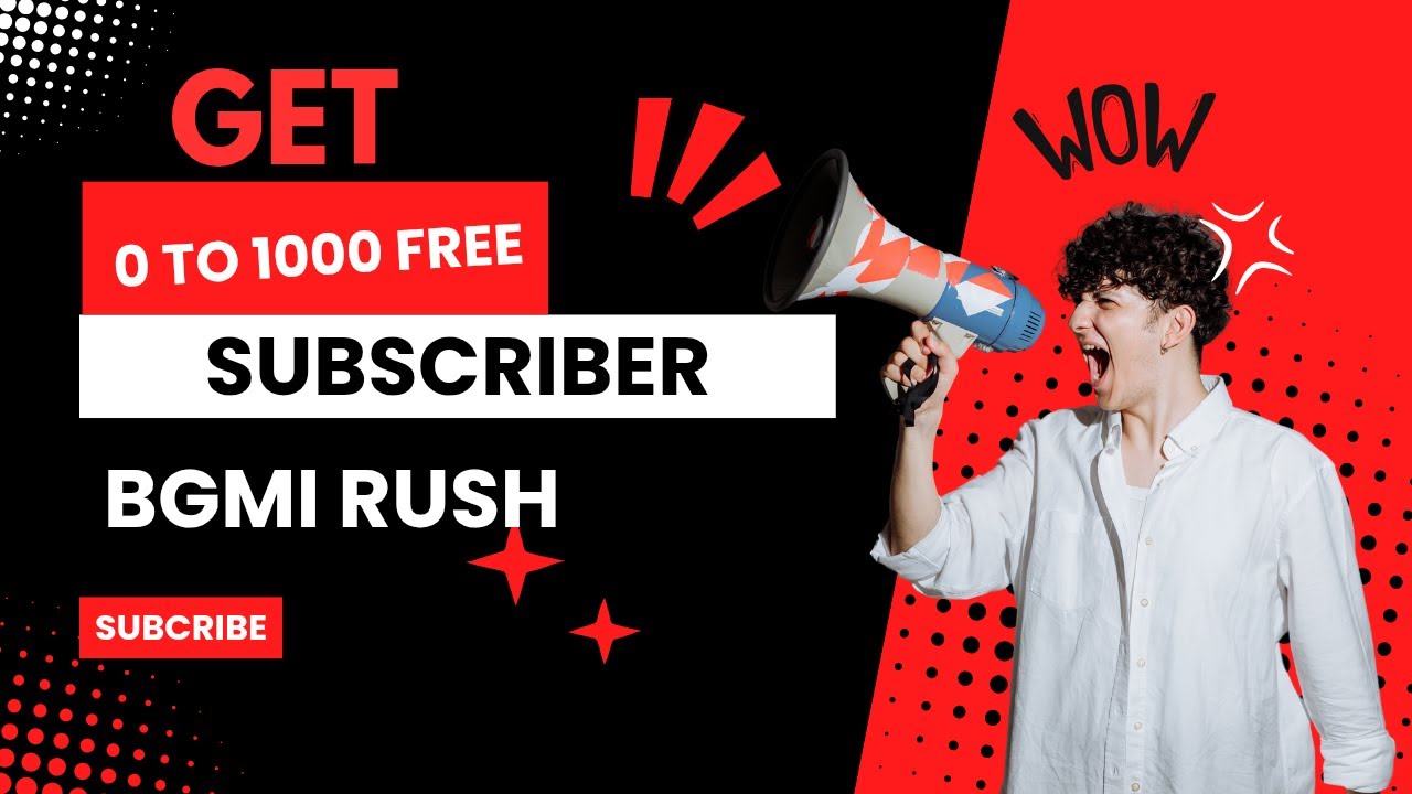 Get 1000 Free Subscriber Wait For End - #subscribe #youtube #bgmi # ...