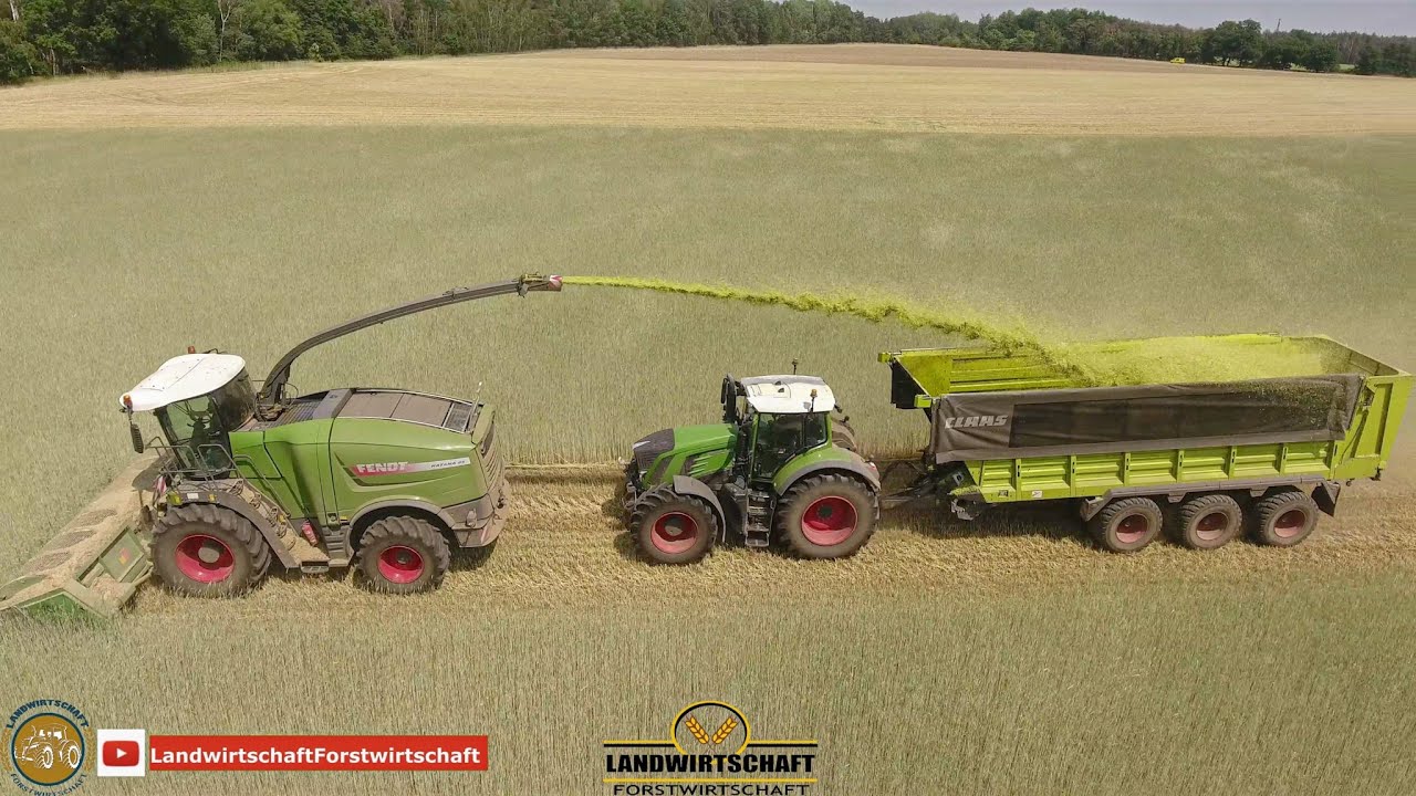 FARMING IN DEUTSCHLAND - GPS Ernte 5 Fendt Maschinen im Großeinsatz bei ...
