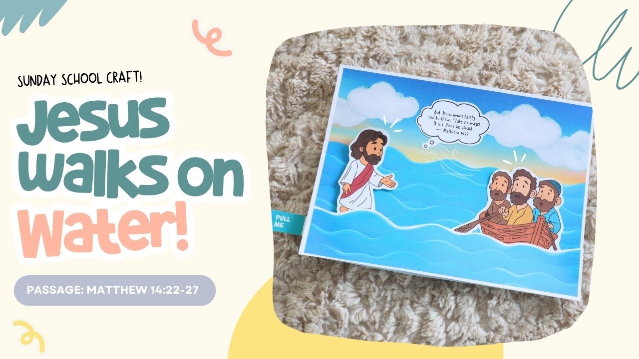 Easy Jesus Walks on Water Sunday School Craft for Kids! - YouTube