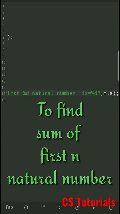Program to find sum of first n natural numbers | C language | while ...