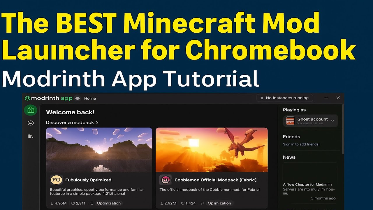 How to Install Minecraft Mods on Chromebook Using Modrinth App — Easy ...