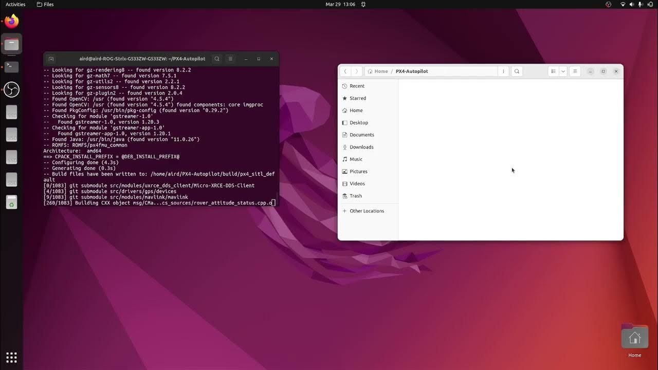 PX4 Basic Setup || Running Gazebo Simulation || Custom QGC & Custom Message Communication: Part ...