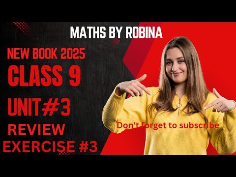 Class 9th Math New Book Review Ex no 3 | 9th Math review exercise 3 ...