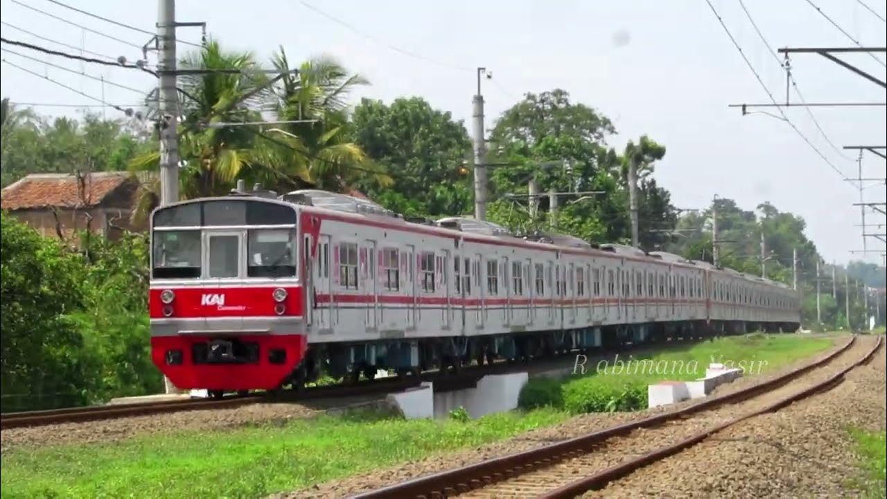 SERU ️COMMUTER LINE siang di Petak stasiun Rangkasbitung | JR 205, JR 203, TM 6000, - YouTube