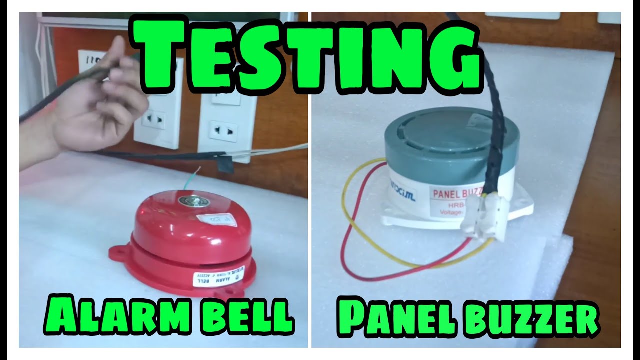 Testing Alarm bell and Panel buzzer (Trev Electrical) - YouTube