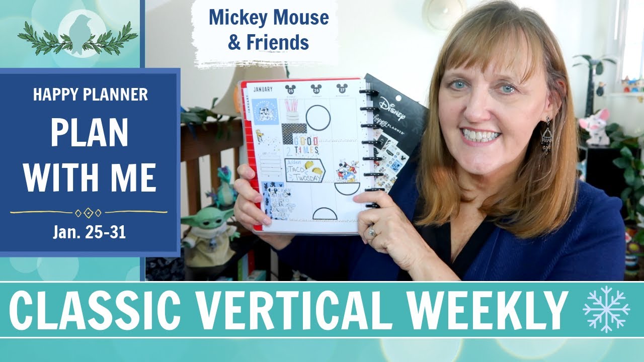 Plan With Me | Disney Mickey Mouse & Friends | Happy Planner Classic ...