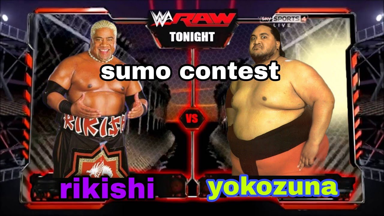 rikishi vs yokozuna sumo contest (unique one) - YouTube