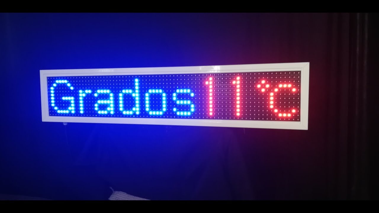 Letreros led programables WIFI exterior, rotulos electrónicos led ...